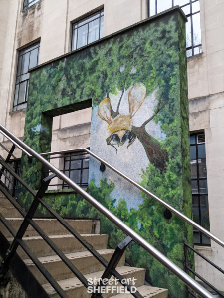 Dainton Building Natural World Murals | Street Art Sheffield