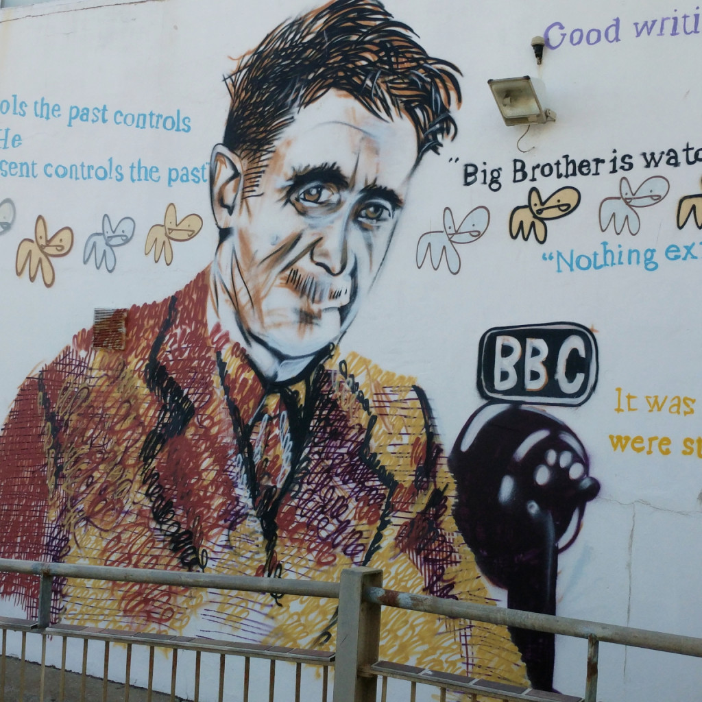 Pure Evil's George Orwell Graffiti Mural in Southwold | Street Art ...