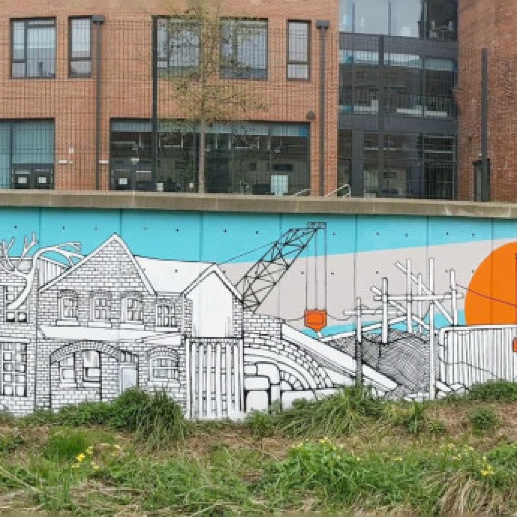 Jo Peel, Porter Brook Pocket Park | Street Art Sheffield