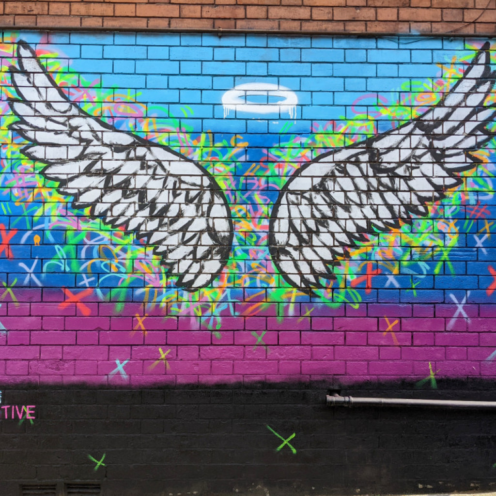 Native Angel Wings | Street Art Sheffield