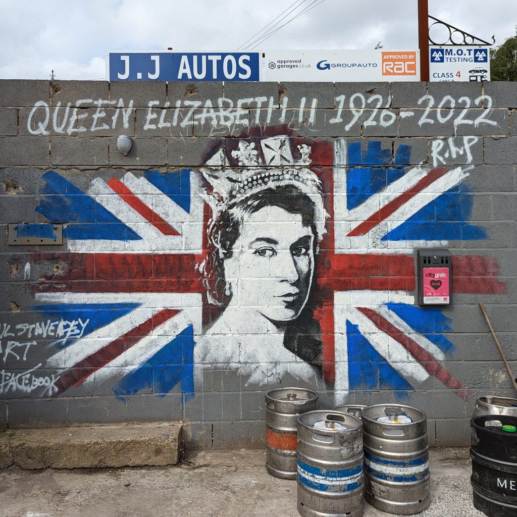 Queen Elizabeth II RIP | Street Art Sheffield