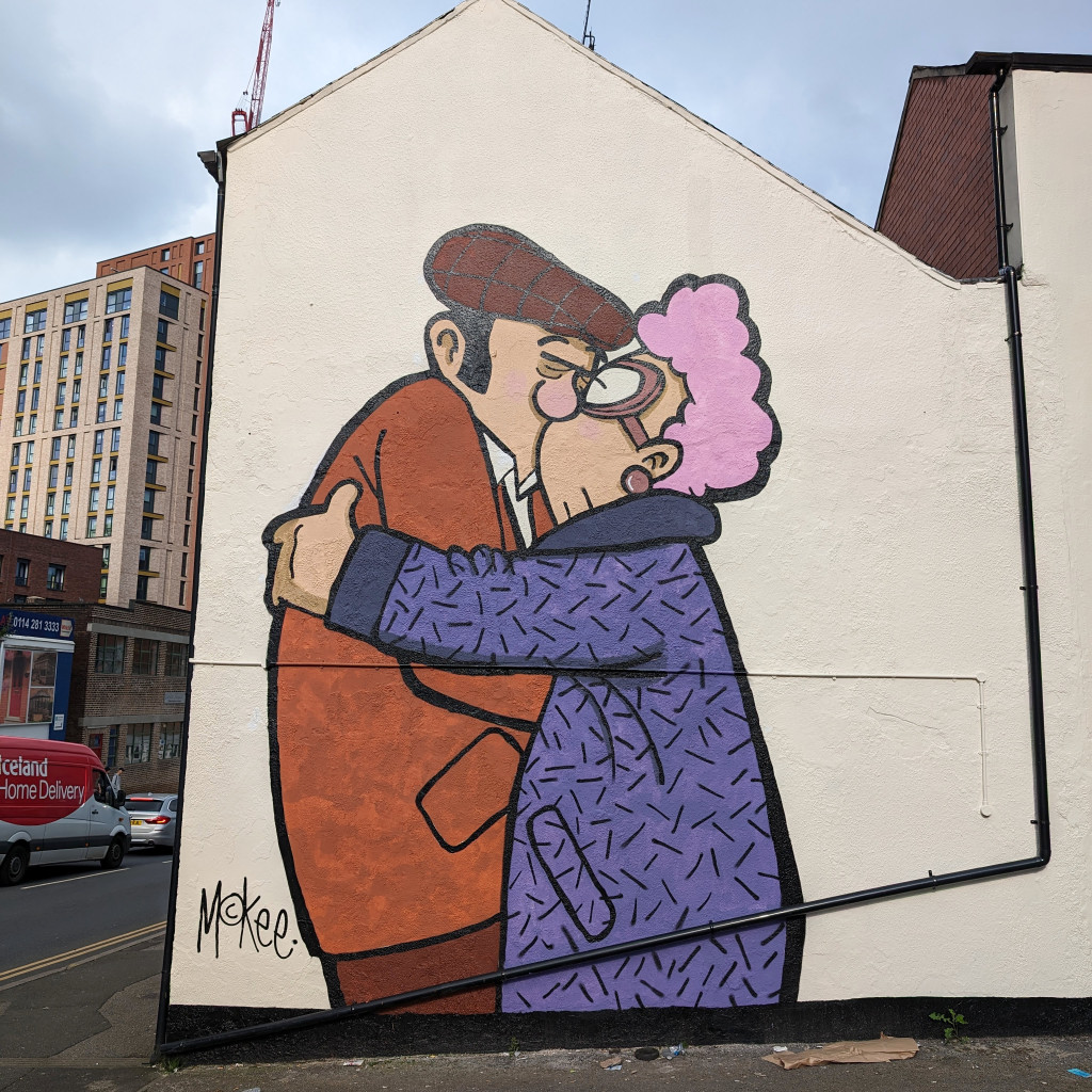 Pete McKee's The Snog (2024) | Street Art Sheffield